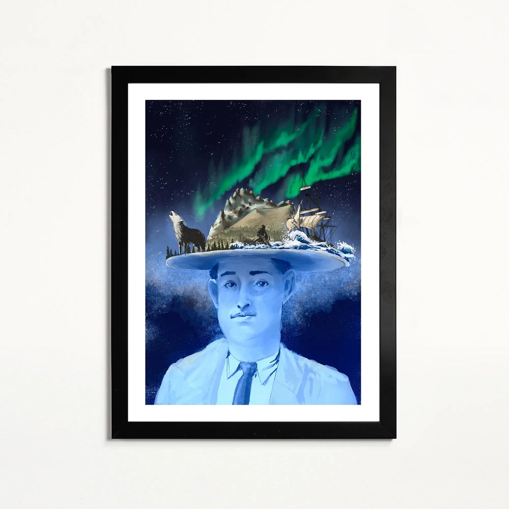 Michal Puhač | Jack London Rám: Dubový, Velikost: 60 x 40 cm