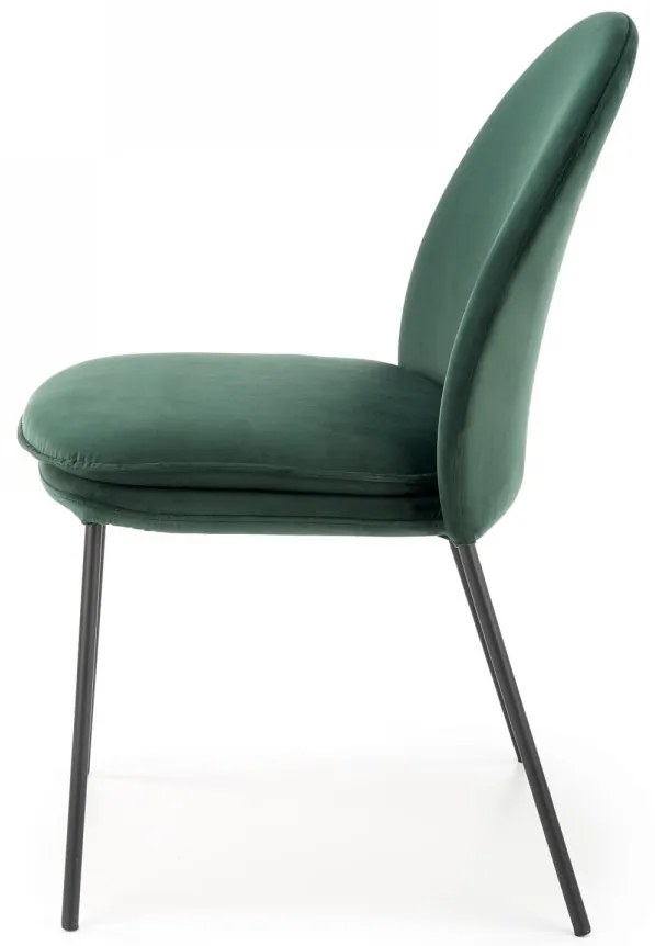 Designová židle Clorissa tmavě zelená