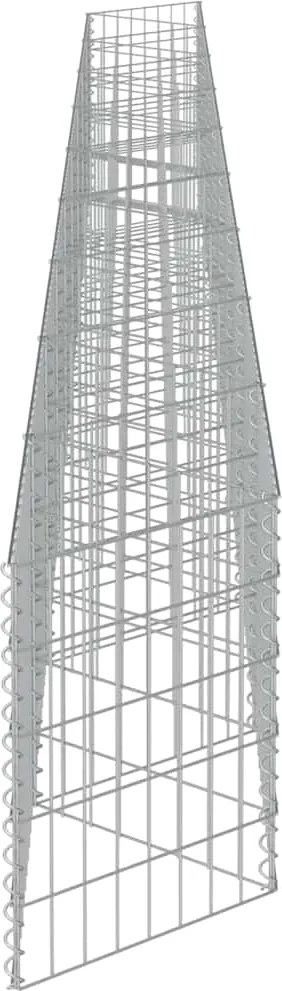 Gabionová zeď z pozinkované oceli 630 x 30 x 50 cm 143574