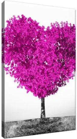 Obraz na plátně Fialový strom lásky 20x30cm 2564A_1S