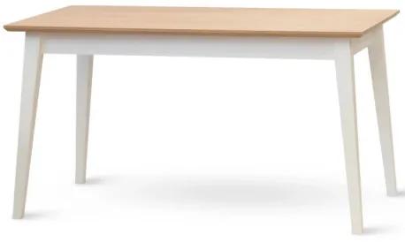 Stima Dřevěný jídelní stůl Y25 buk variant 120x80 cm Deska lamino Stima beton světlý Moření podnože Stima černá