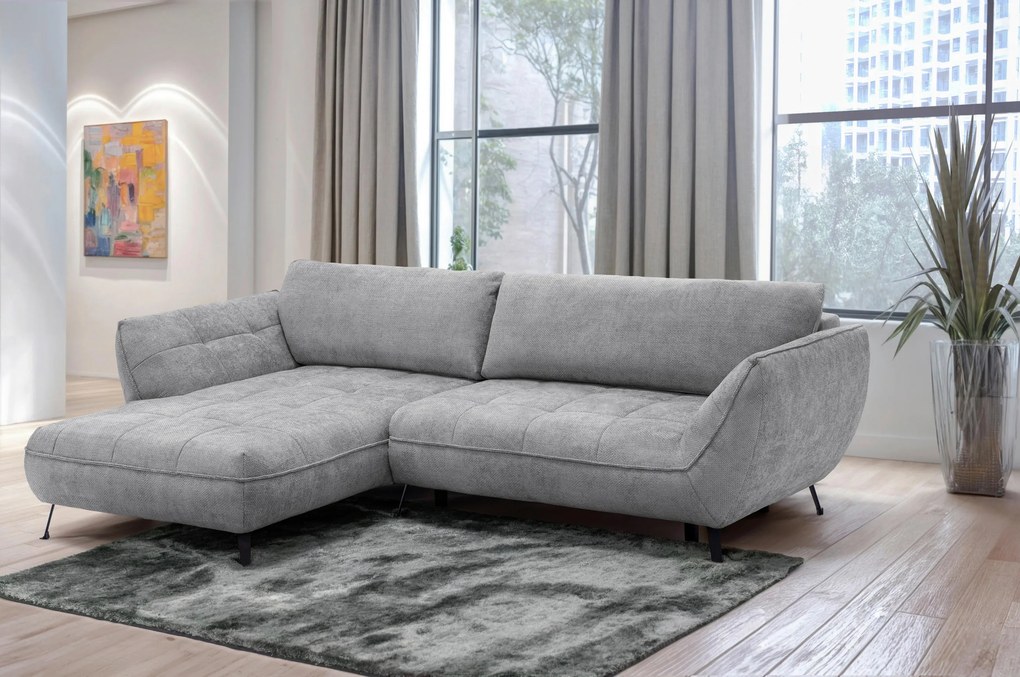 XXXLutz ROHOVÁ SEDAČKA, textil, šedá MID.YOU - Sedací soupravy - 000694008609