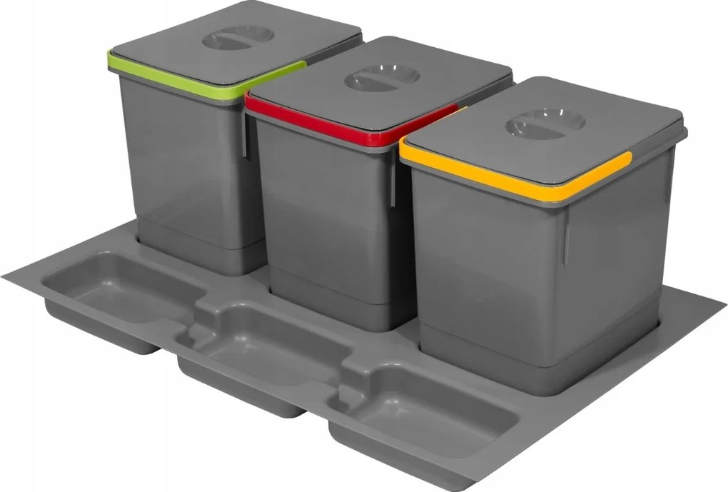 Nádoby Na Odpad Rubio Do Skříňky 800 3X15L Antracit