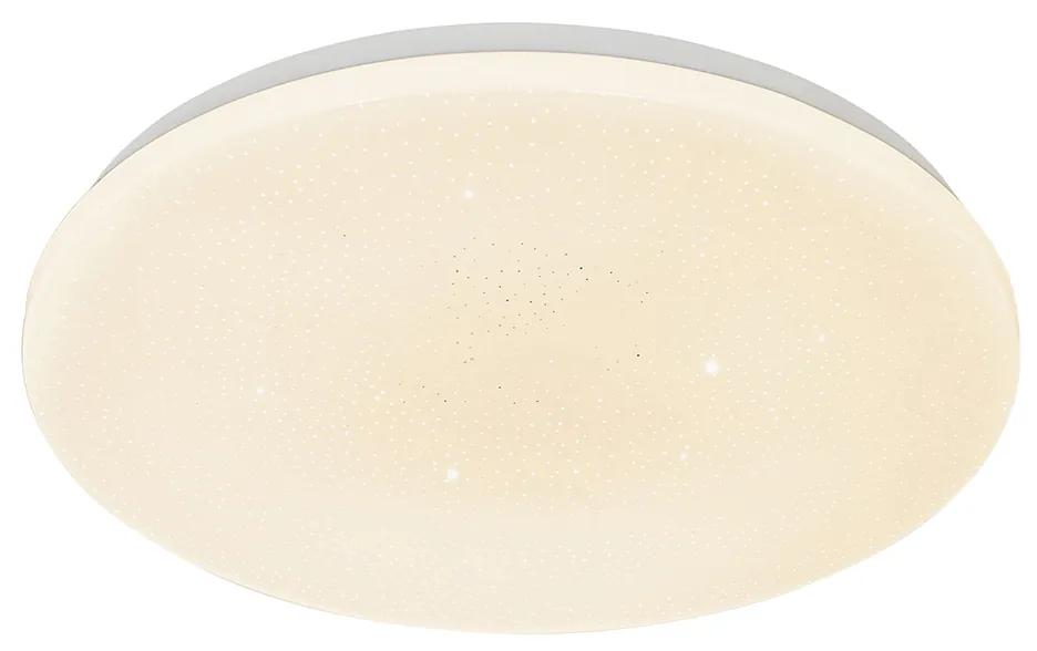 Chytré stropní svítidlo bílé 38 cm hvězdicový efekt včetně LED s dálkovým ovládáním - Extrema