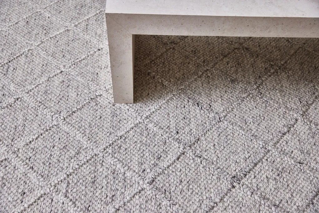 Diamond Carpets India, Ručně vázaný kusový koberec Old Town DE 3210 Grey Mix, 140x200, šedá, ložnice