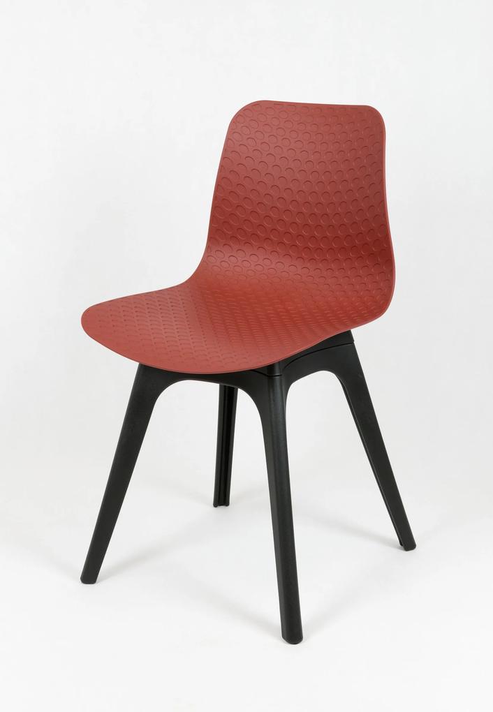 MAXMAX Designová židle PALERMO - červená - TYP C