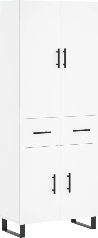 Skříň highboard bílá 69,5 x 34 x 180 cm kompozitní dřevo 3198169