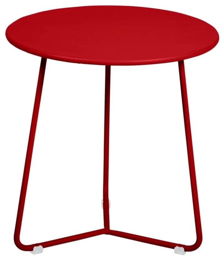 OnaDnes -20% Makově červený kovový odkládací stolek Fermob Cocotte 34 cm
