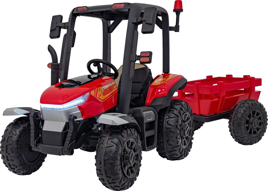 Ramiz Traktor BLAST s přívěsem Červený