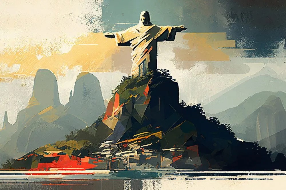 Obraz socha Ježíše v Rio de Janeiro Varianta: 90x60