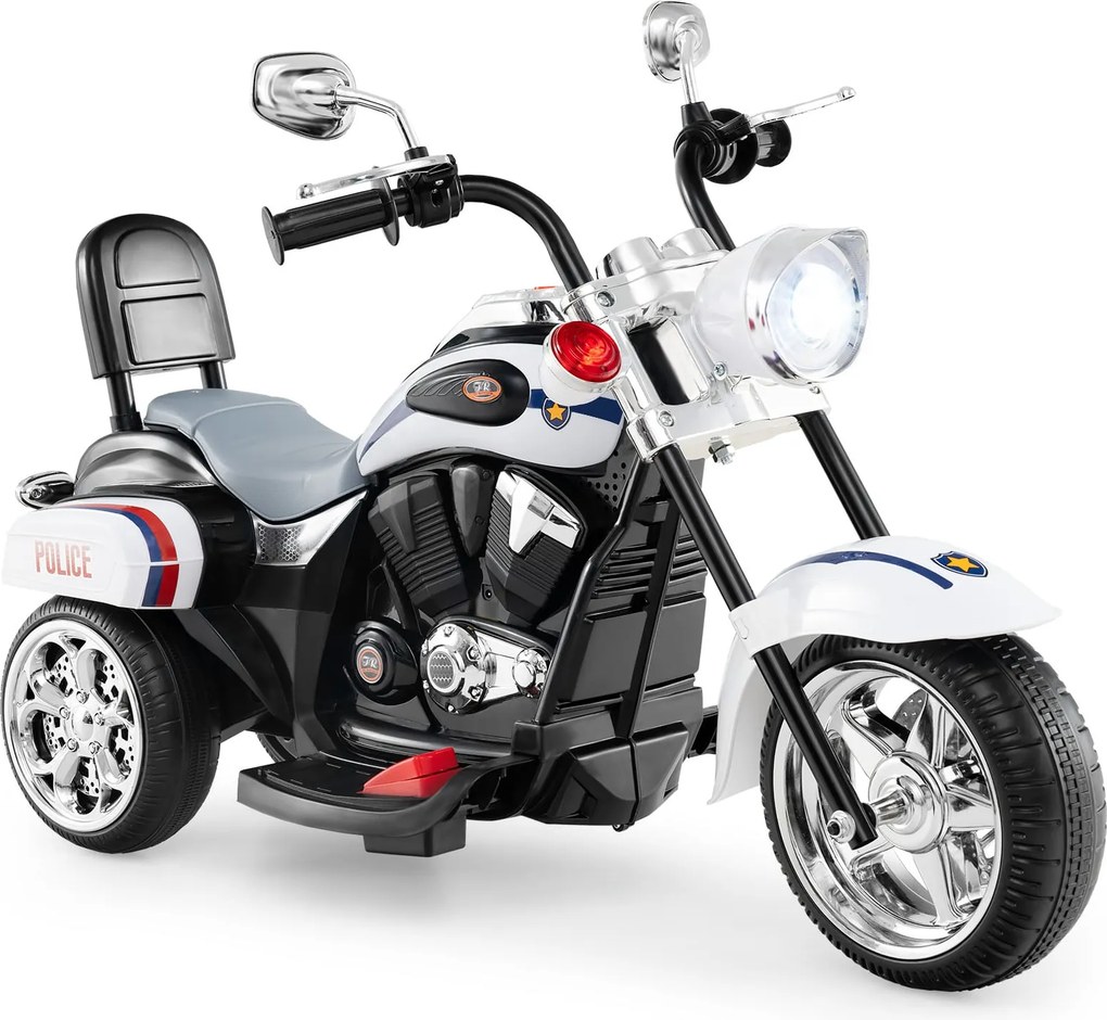 Costway 6 V Dětský elektrický motocykl s nastavitelnými světlomety a zvukem