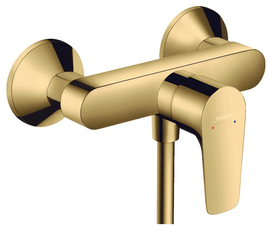 Hansgrohe Talis E, nástěnná páková sprchová baterie, zlatá lesklá, 71760990