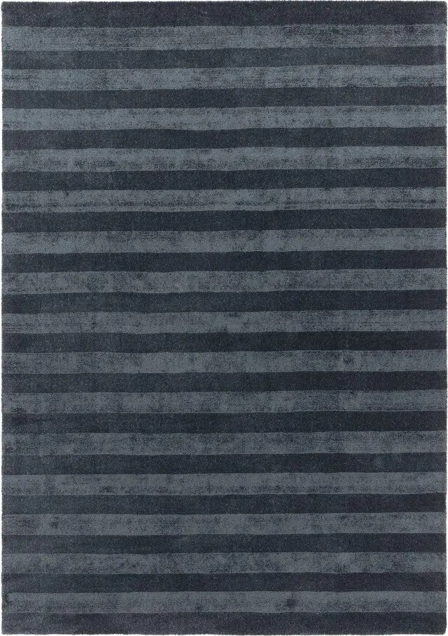 Tmavě modrý ručně tkaný koberec z recyklovaných vláken 160x230 cm Connor – MADE
