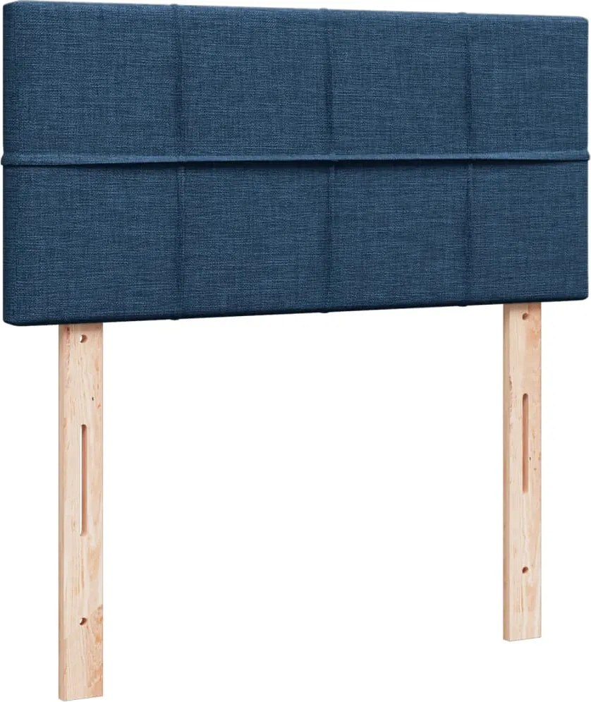 Box spring postel s matrací modrá 100 x 200 cm textil 3288105