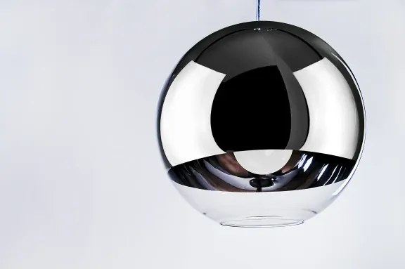 Industriální lustr Silver Ball 25