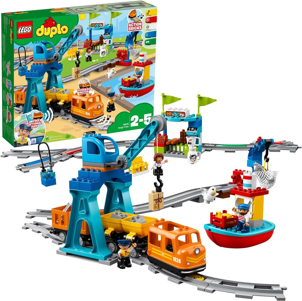 Lego stavebnice lego duplo 10875 nákladní vlak