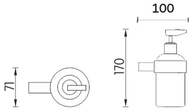 Nimco Dávkovač tekutého mýdla, pumpička plast BR 11031C-26