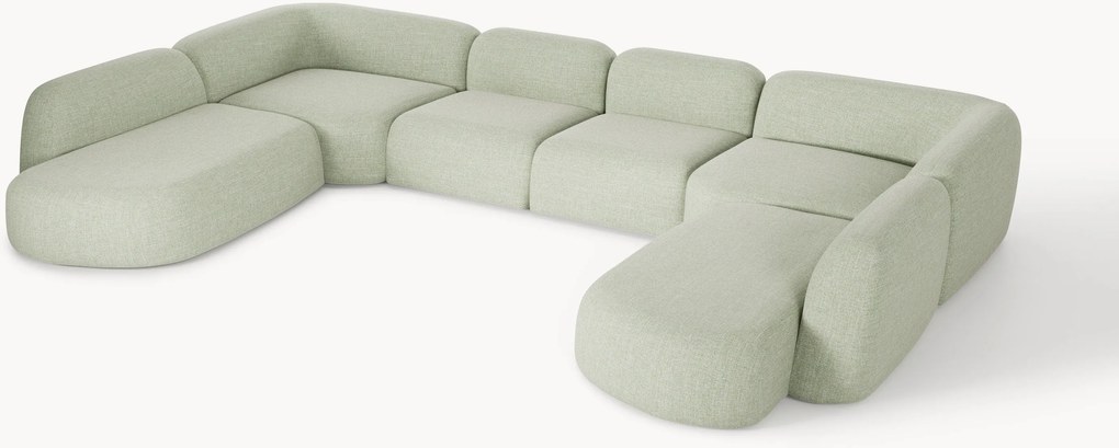 Modulární bouclé XL pohovka Wolke