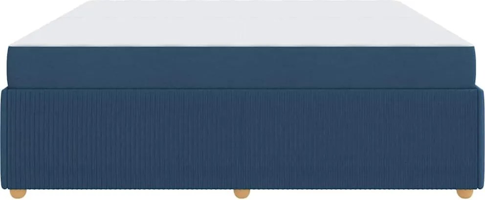 Rám postele Modrá 200 x 200 cm textil 3398437