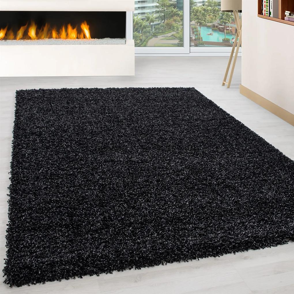 Ayyildiz Kusový koberec LIFE 1500, Antracitová Rozměr koberce: 80 x 150 cm