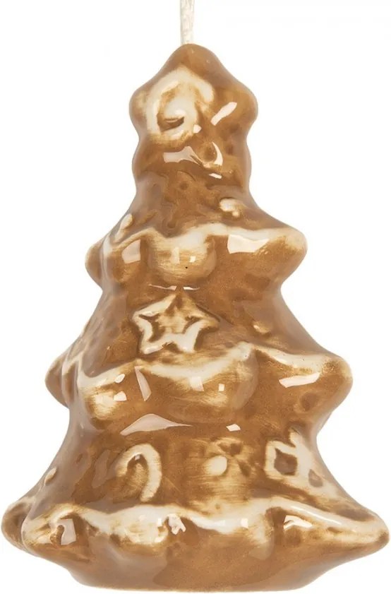 Perníková závěsná ozdoba stromek Gingerbread Cott - 6*5*9 cm
