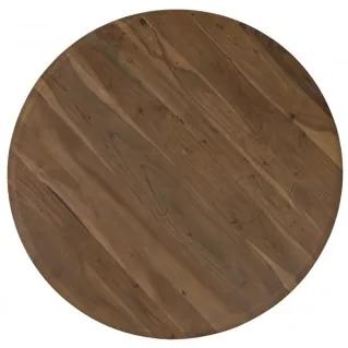 Jídelní stůl kulatý MIMOSO Ø120x74,5 cm, dřevo akácie, podnož černá Light@Living 6744183