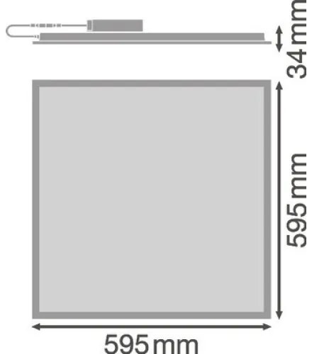 LED panel LEDVANCE Compact 600x600mm 33W/4000K neutrální bílá UGR<19
