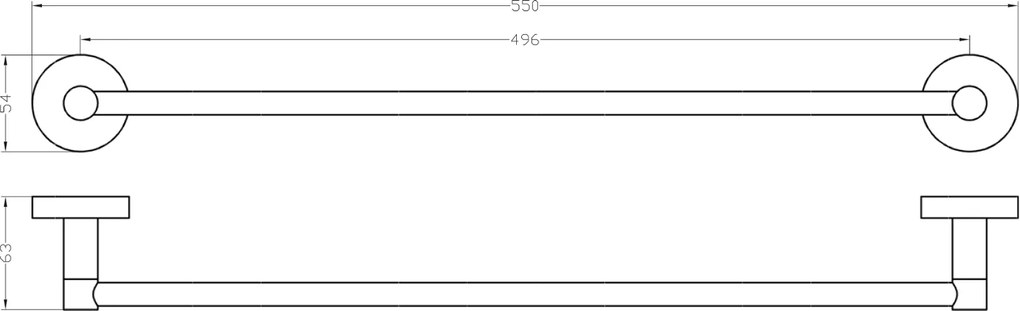 Sapho, Držák ručníků magnetický, XJ439