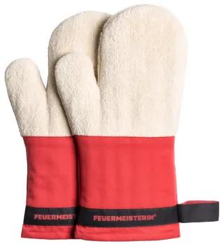 FEUERMEISTER rukavice Premium kuchyňské červené pár