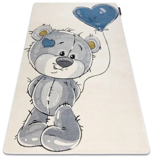 Dywany Łuszczów, Dětský kusový koberec Petit E1593 Teddy bear cream, 180x270, šedá, dětský pokoj