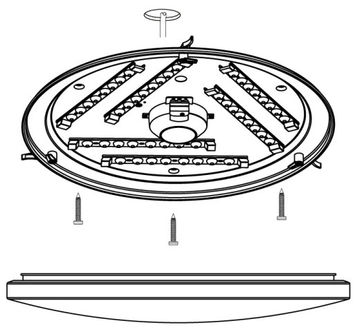 Eglo 97873 - LED Stropní svítidlo FRANIA LED/33,5W/230V