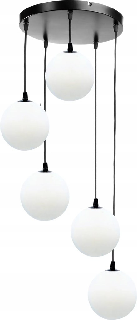 Závěsná lampa Skleněné koule Italský design Různé Barvy Led kuliček