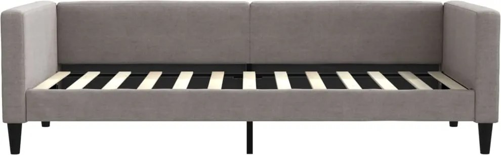 Válenda s přistýlkou taupe 90 x 200 cm textil 3196581