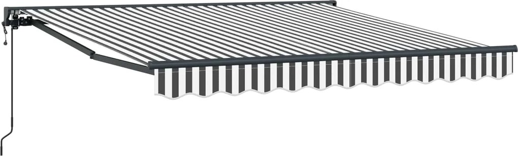 Rám markýzy Antracitová a bílá 350 x 250 cm 3330248