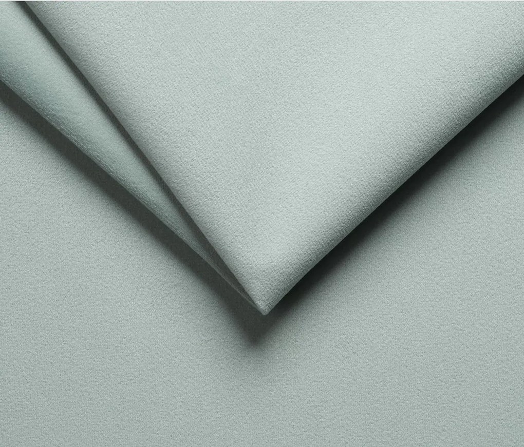 Eka Předsíňová stěna s čalouněnými panely Trinity 6 - Dub Artisan s černou / Světlá zelená 2321