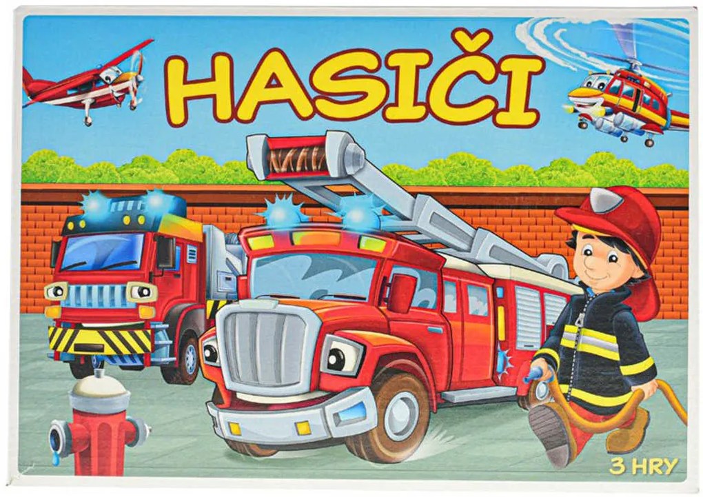 HYDRODATA Hra Hasiči 3 logické hry 3v1 puzzle *SPOLEČENSKÉ HRY* 170981