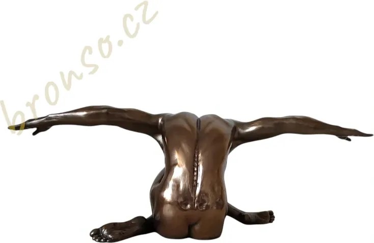 Socha mužského aktu Začátek – moderní bronzová dekorace VERONESE WU75155A1