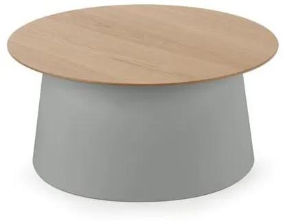 Konferenční stolek Argelia (přirodně dřevo + šedá). 1048866