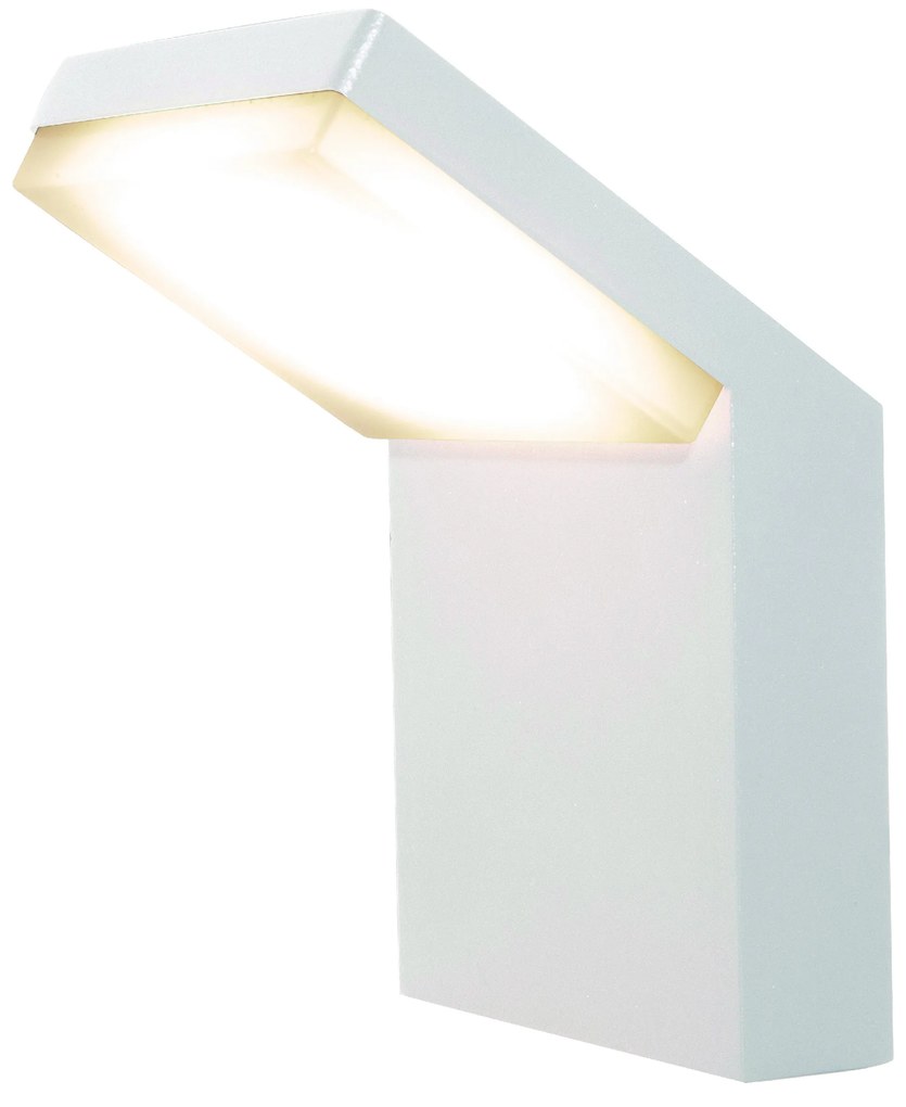 Mantra Alpine, bílé venkovní nástěnné svítidlo, 6W LED 3000K, výška 16,5cm, IP65