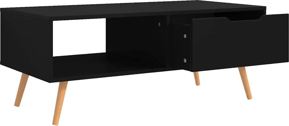 Konferenční stolek černý 100 x 49,5 x 43 cm kompozitní dřevo 326787