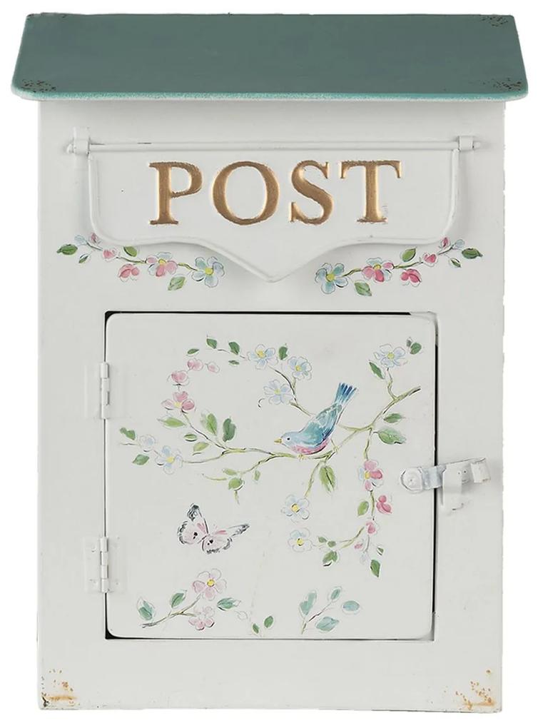 Clayre & Eef - dekorativní poštovní schránka BIRD 6Y4237