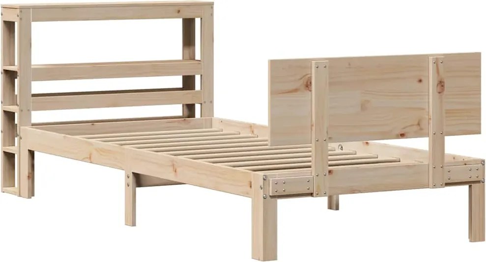 Rám postele s čelem 90 x 190 cm masivní borovice 3306072
