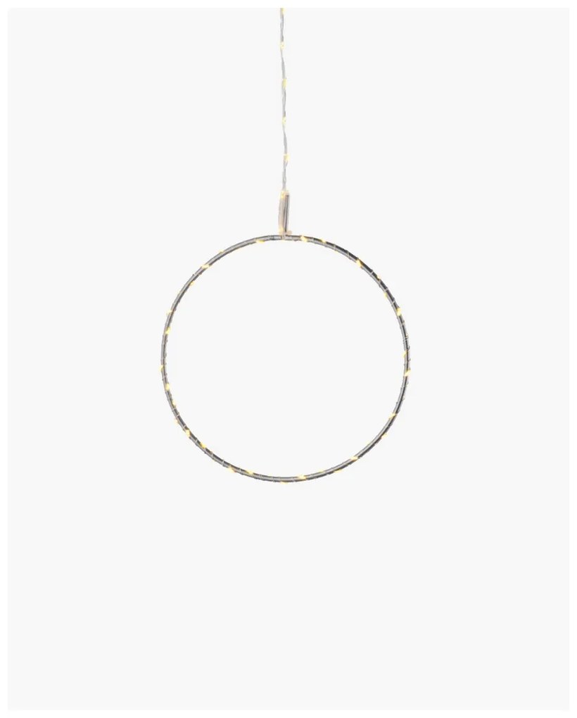 Svítící dekorace Liva Circle Silver 20 cm Sirius