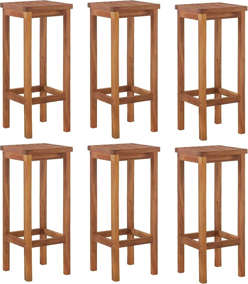7dílný zahradní barový set masivní akáciové dřevo 3154393