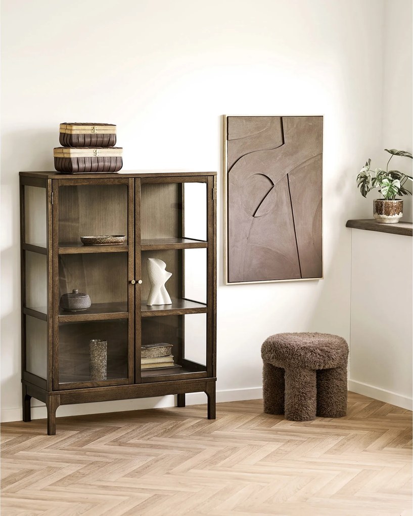 House Nordic Komoda ZAMORA tmavě hnědá 90×40 cm 3001601