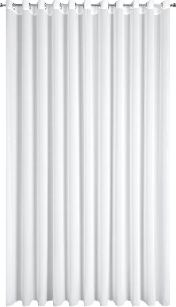 ZÁCLONA NA KROUŽCÍCH DEBRA 300 CM X 250 CM CM BÍLÁ