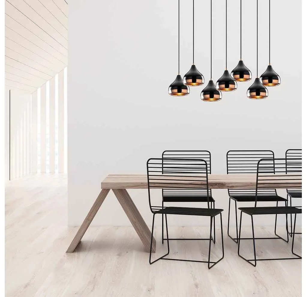 Designový lustr Salwah 88 cm černý