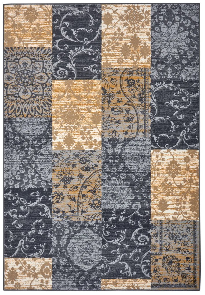 Hanse Home Collection koberce Kusový koberec Gloria 105522 Grey Mustard - 160x230 cm