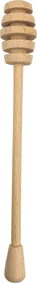 AMADEA Dřevěná naběračka na med, masivní dřevo, 17 cm