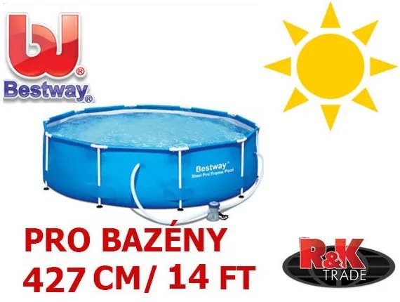 Bestway solární plachta průměr 410 cm na bazén s konstrukcí 427 cm 58252